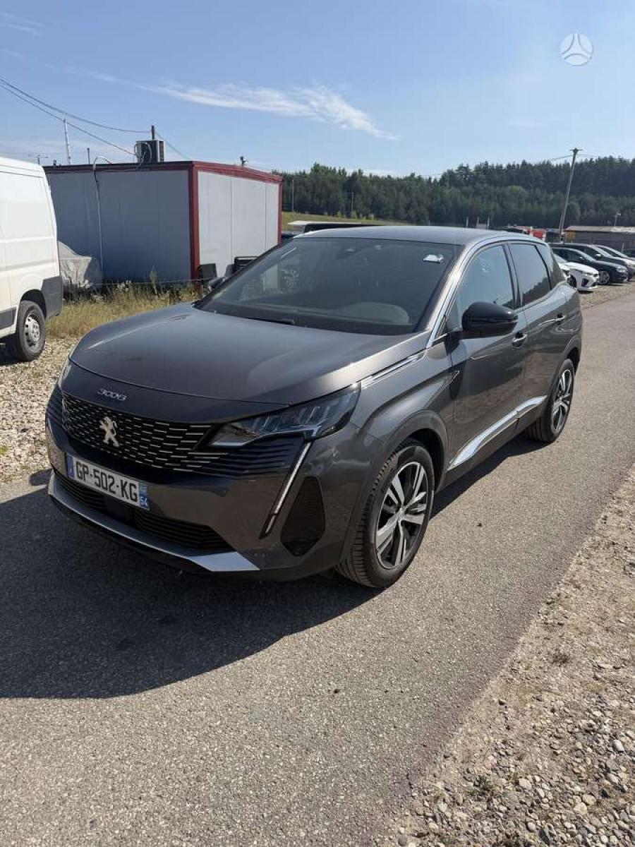 Pelēks Peugeot 3008 2023 Viļņa, ar dzinēja tilpumu 1.50 L un nobraukumu 148 tūkst. km par 14270 €, foto 1 vietnē AUTOMOTO.COM.LV