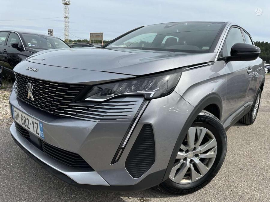 Pelēks Peugeot 3008 2023 Viļņa, ar dzinēja tilpumu 1.20 L un nobraukumu 120 tūkst. km par 13914 €, foto 1 vietnē AUTOMOTO.COM.LV