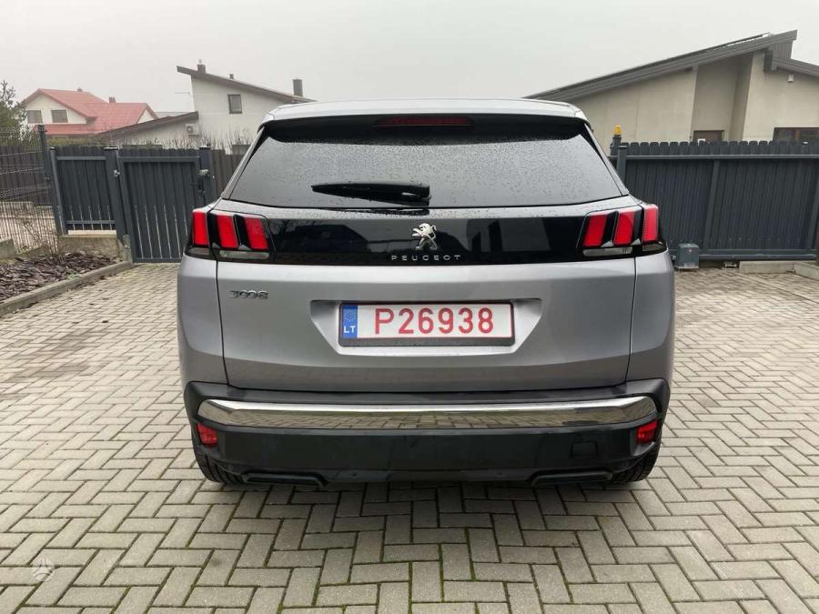 Grey Peugeot 3008 2019 in Kaunas, with an engine capacity of 1.20 L and mileage of 60 thousand km for 15350 €, photo 6 on AUTOMOTO.COM.LV