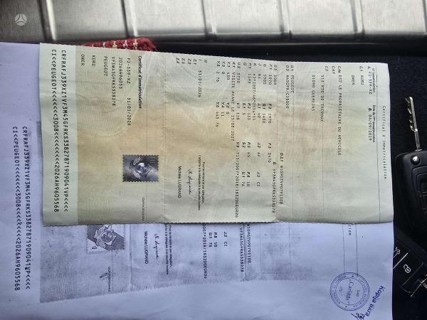 Серый Пежо 3008 2019 в Таураге, объемом двигателя 1.60 л и пробегом 243 тыс. км за 11400 €, фото 4 на AUTOMOTO.COM.LV