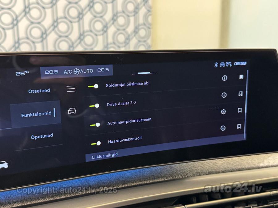 Pelēks Peugeot 3008 2024 Tallina, ar dzinēja tilpumu 0.00 L un nobraukumu 25 tūkst. km par 34900 €, foto 18 vietnē AUTOMOTO.COM.LV