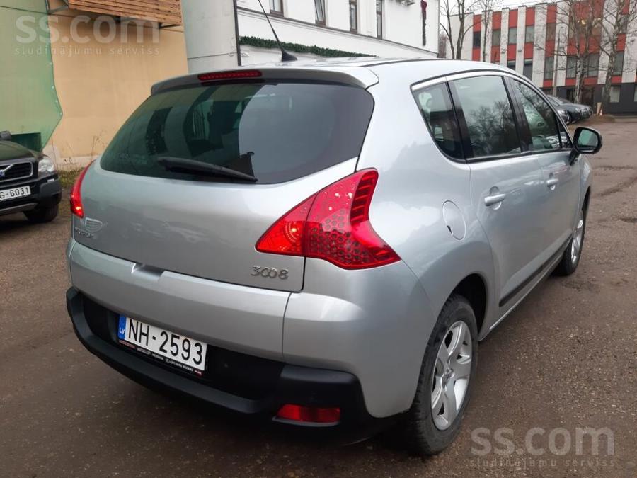 Grey Peugeot 3008 2011 in Daugavpils, with an engine capacity of 1.60 L and mileage of 0 thousand km for 4100 €, photo 6 on AUTOMOTO.COM.LV