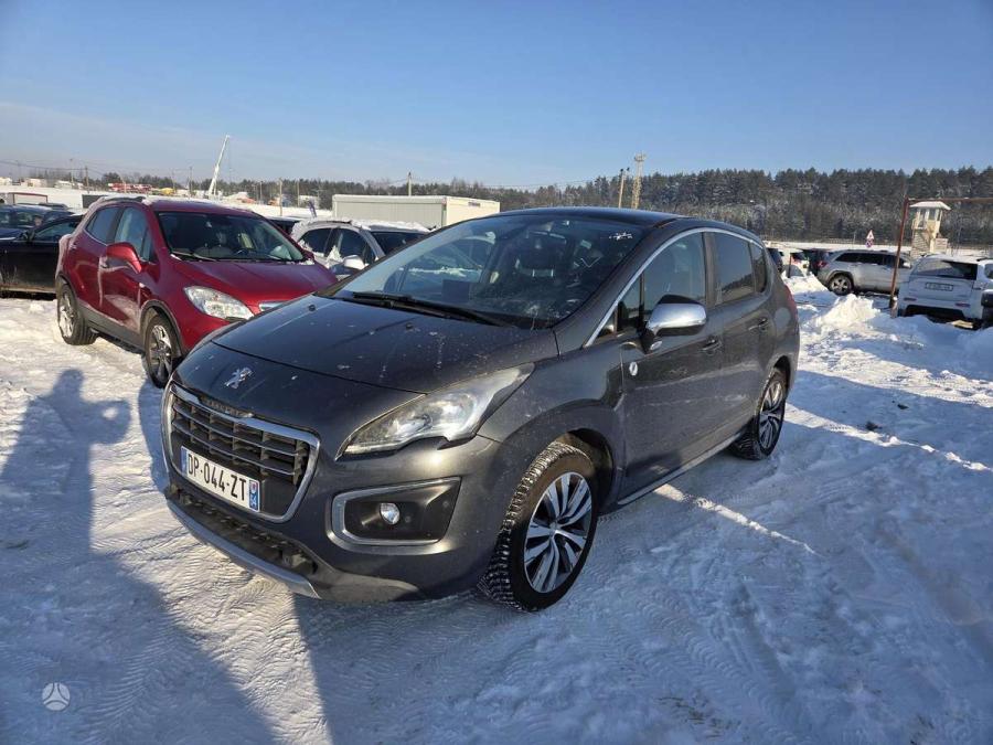 Pelēks Peugeot 3008 2015 Viļņa, ar dzinēja tilpumu 1.56 L un nobraukumu 213 tūkst. km par 6700 €, foto 1 vietnē AUTOMOTO.COM.LV