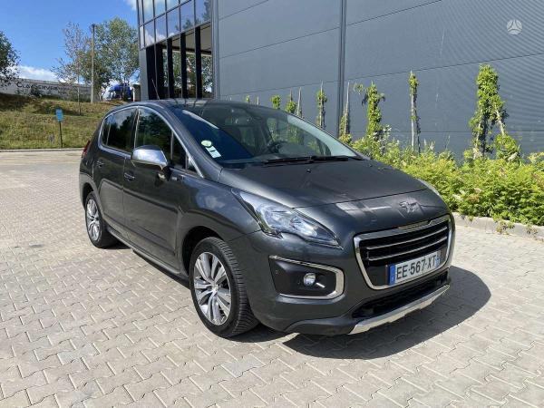 Grey Peugeot 3008 2016 in Vilnius, with an engine capacity of 1.60 L and mileage of 218 thousand km for 5650 €, photo 1 on AUTOMOTO.COM.LV