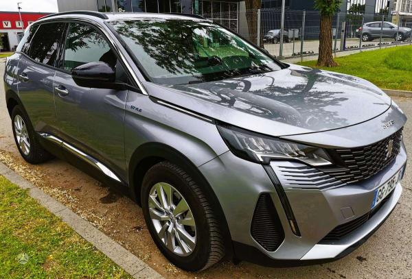 Pelēks Peugeot 3008 2022 Kauņa, ar dzinēja tilpumu 1.50 L un nobraukumu 170 tūkst. km par 13850 €, foto 1 vietnē AUTOMOTO.COM.LV
