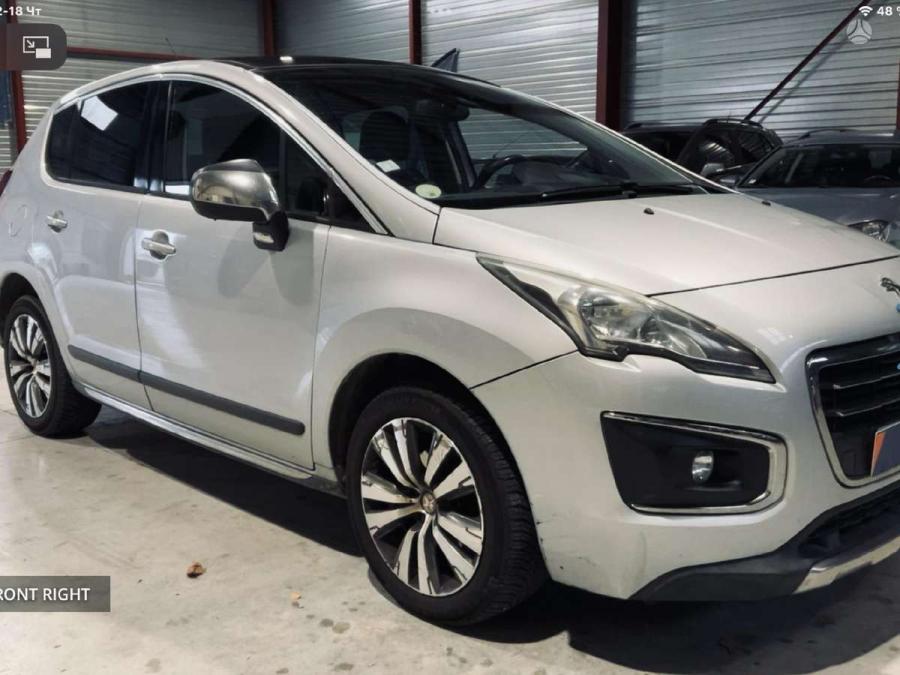 Pelēks Peugeot 3008 2015 Viļņa, ar dzinēja tilpumu 1.56 L un nobraukumu 200 tūkst. km par 5400 €, foto 2 vietnē AUTOMOTO.COM.LV