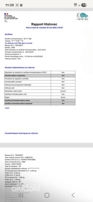 Пежо 3008 2016 в Таллин, объемом двигателя 1.50 л и пробегом 118 тыс. км за 7990 €, фото 15 на AUTOMOTO.COM.LV