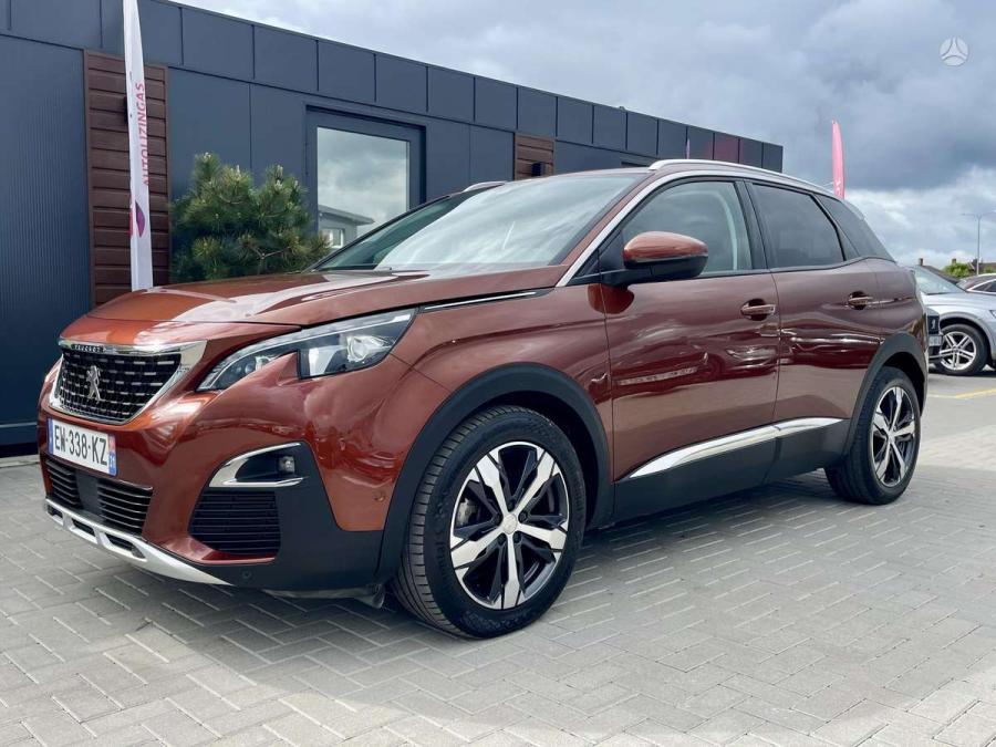 Orange Peugeot 3008 2017 in Taurage, with an engine capacity of 1.60 L and mileage of 139 thousand km for 12300 €, photo 1 on AUTOMOTO.COM.LV