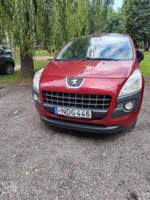 Sarkans Peugeot 3008 2009 Panevēža, ar dzinēja tilpumu 1.60 L un nobraukumu 303 tūkst. km par 1350 €, foto  vietnē AUTOMOTO.COM.LV