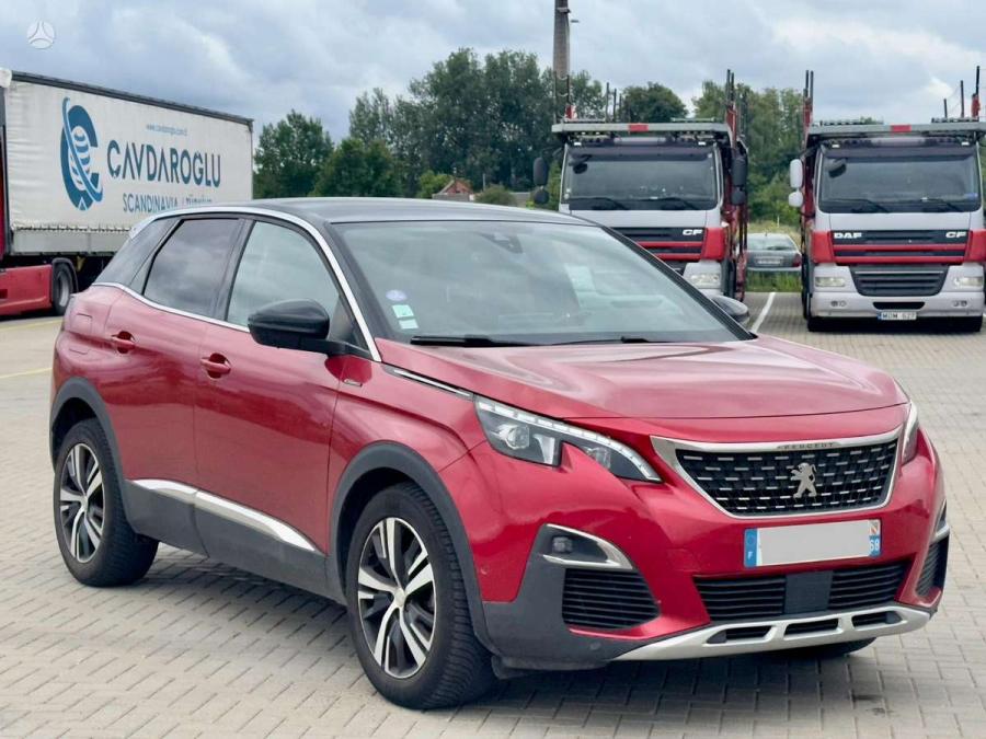 Sarkans Peugeot 3008 2016 Tauragė, ar dzinēja tilpumu 1.20 L un nobraukumu 230 tūkst. km par 7900 €, foto 1 vietnē AUTOMOTO.COM.LV