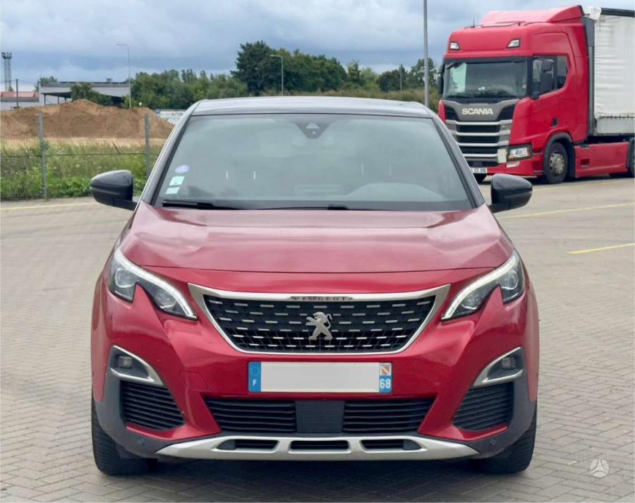 Sarkans Peugeot 3008 2016 Tauragė, ar dzinēja tilpumu 1.20 L un nobraukumu 230 tūkst. km par 7900 €, foto 3 vietnē AUTOMOTO.COM.LV