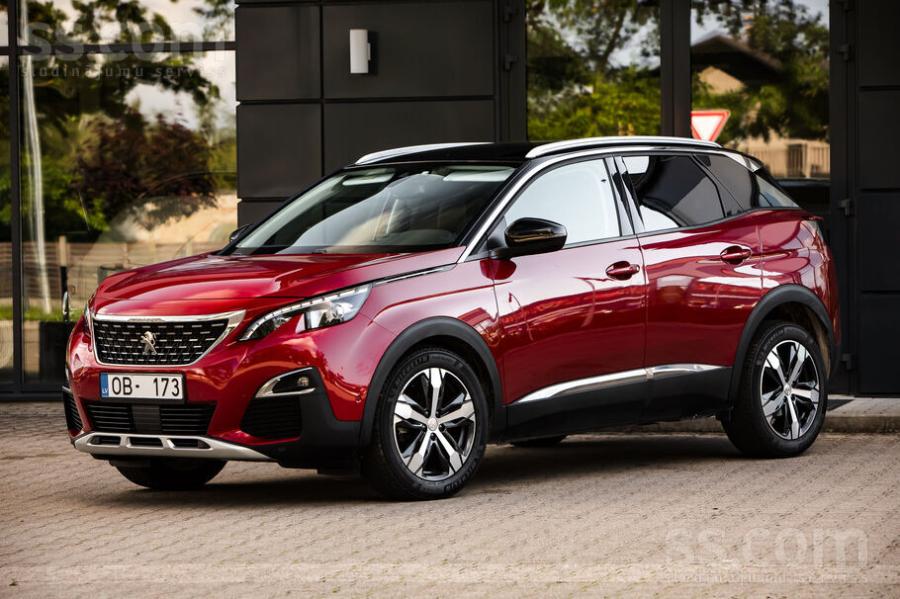 Red Peugeot 3008 2017 in Jelgava, with an engine capacity of 1.60 L and mileage of 152 thousand km for 13900 €, photo 1 on AUTOMOTO.COM.LV