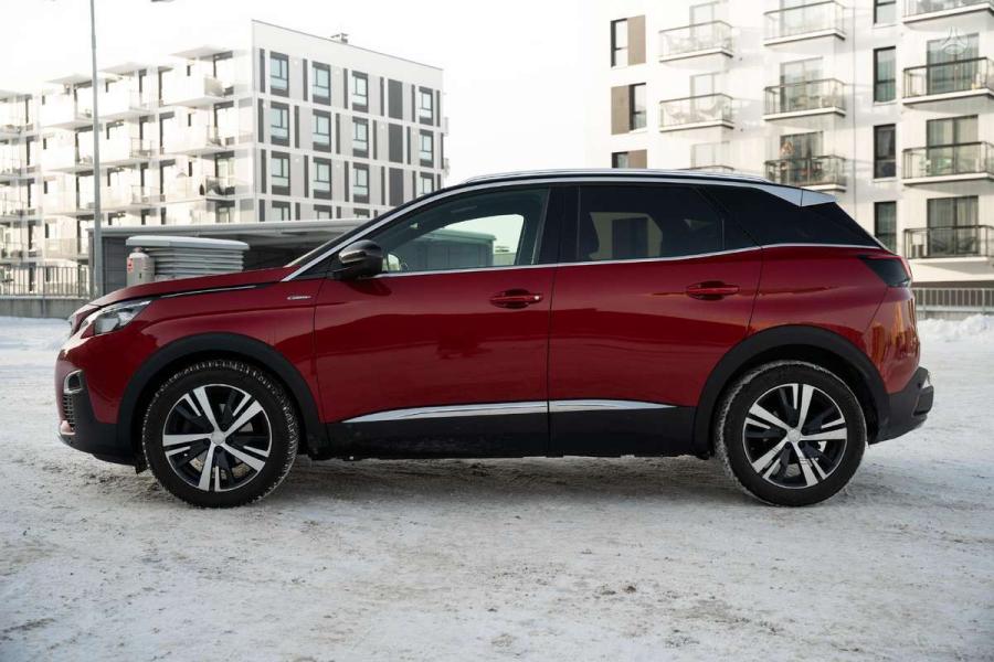 Sarkans Peugeot 3008 2017 Viļņa, ar dzinēja tilpumu 1.20 L un nobraukumu 118 tūkst. km par 12850 €, foto 3 vietnē AUTOMOTO.COM.LV