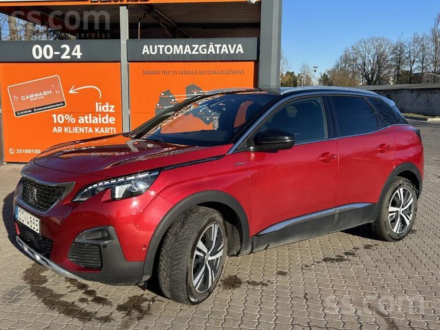 Sarkans Peugeot 3008 2017 Rīga, ar dzinēja tilpumu 1.20 L un nobraukumu 149 tūkst. km par 13500 €, foto 4 vietnē AUTOMOTO.COM.LV