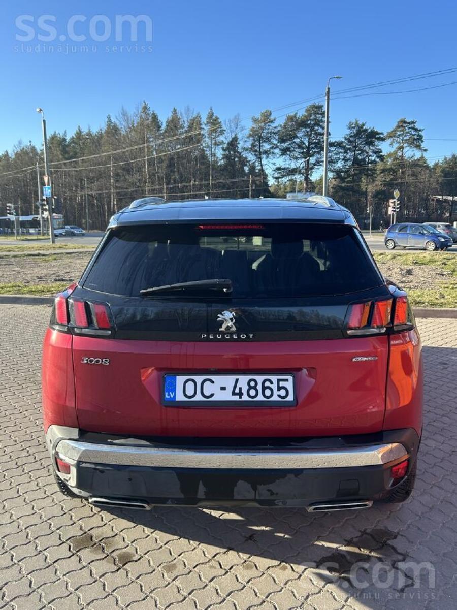 Sarkans Peugeot 3008 2017 Rīga, ar dzinēja tilpumu 1.20 L un nobraukumu 149 tūkst. km par 13500 €, foto 5 vietnē AUTOMOTO.COM.LV