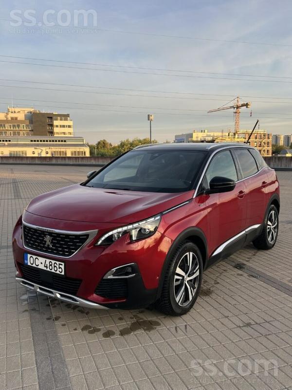 Red Peugeot 3008 2017 in Riga, with an engine capacity of 1.20 L and mileage of 150 thousand km for 12000 €, photo 1 on AUTOMOTO.COM.LV