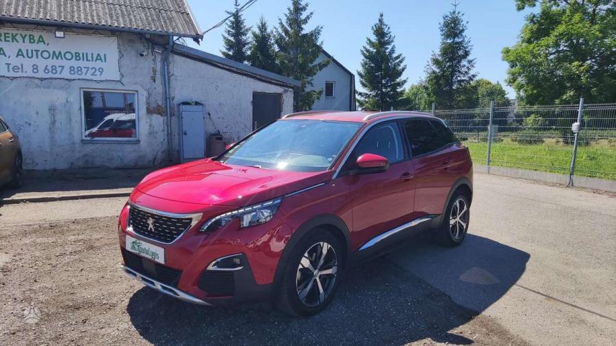 Red Peugeot 3008 2017 in Klaipeda, with an engine capacity of 1.20 L and mileage of 186 thousand km for 10590 €, photo 1 on AUTOMOTO.COM.LV
