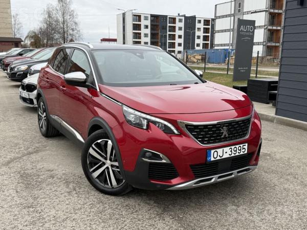Red Peugeot 3008 2018 in Jelgava, with an engine capacity of 2.00 L and mileage of 0 thousand km for 14750 €, photo 1 on AUTOMOTO.COM.LV