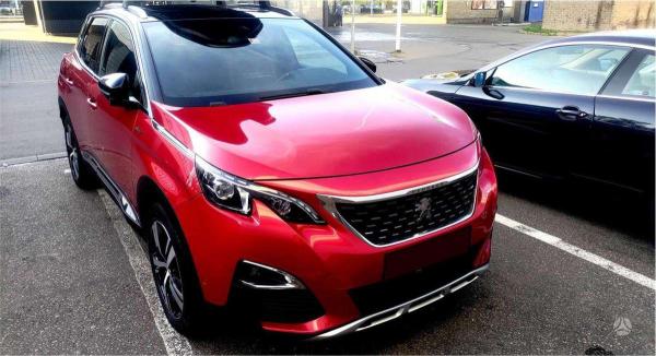 Red Peugeot 3008 2018 in Vilnius, with an engine capacity of 1.56 L and mileage of 108 thousand km for 16500 €, photo 7 on AUTOMOTO.COM.LV
