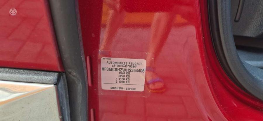 Красный Пежо 3008 2018 в Мариямполе, объемом двигателя 1.60 л и пробегом 152 тыс. км за 9450 €, фото 11 на AUTOMOTO.COM.LV