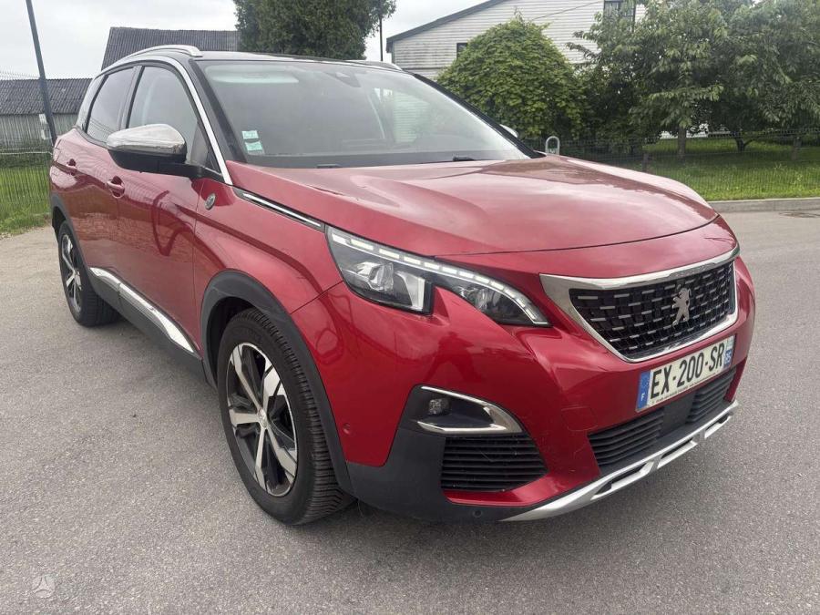Sarkans Peugeot 3008 2018 Tauragė, ar dzinēja tilpumu 2.00 L un nobraukumu 160 tūkst. km par 11900 €, foto 1 vietnē AUTOMOTO.COM.LV
