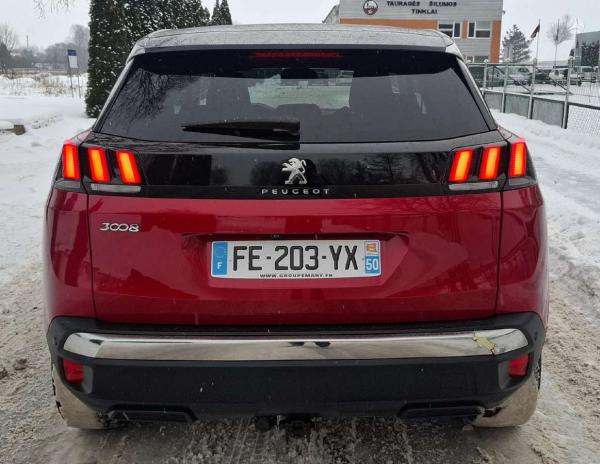 Sarkans Peugeot 3008 2019 Tauragė, ar dzinēja tilpumu 1.20 L un nobraukumu 122 tūkst. km par 9500 €, foto 6 vietnē AUTOMOTO.COM.LV