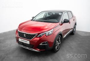 Sarkans Peugeot 3008 2019 Tallina, ar dzinēja tilpumu 1.20 L un nobraukumu 71 tūkst. km par 14899 €, foto  vietnē AUTOMOTO.COM.LV