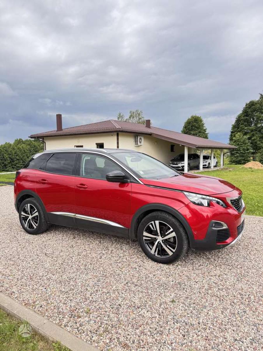 Sarkans Peugeot 3008 2019 Viļņa, ar dzinēja tilpumu 1.20 L un nobraukumu 174 tūkst. km par 9450 €, foto 1 vietnē AUTOMOTO.COM.LV