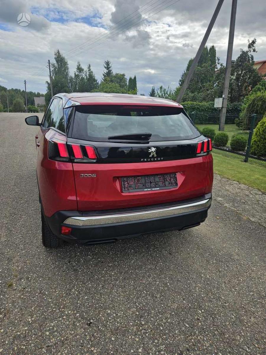 Sarkans Peugeot 3008 2019 Utena, ar dzinēja tilpumu 1.50 L un nobraukumu 227 tūkst. km par 10300 €, foto 6 vietnē AUTOMOTO.COM.LV