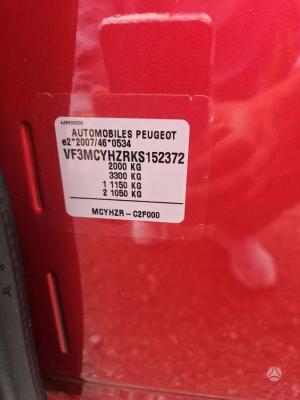 Sarkans Peugeot 3008 2019 Utena, ar dzinēja tilpumu 1.50 L un nobraukumu 227 tūkst. km par 10300 €, foto 11 vietnē AUTOMOTO.COM.LV