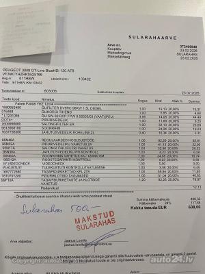 Красный Пежо 3008 2020 в Таллин, объемом двигателя 1.50 л и пробегом 105 тыс. км за 17500 €, фото 13 на AUTOMOTO.COM.LV