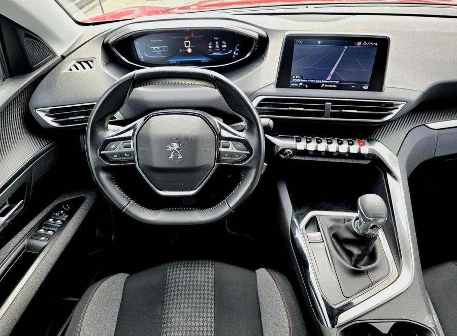 Red Peugeot 3008 2020 in Taurage, with an engine capacity of 1.50 L and mileage of 298 thousand km for 9850 €, photo 15 on AUTOMOTO.COM.LV