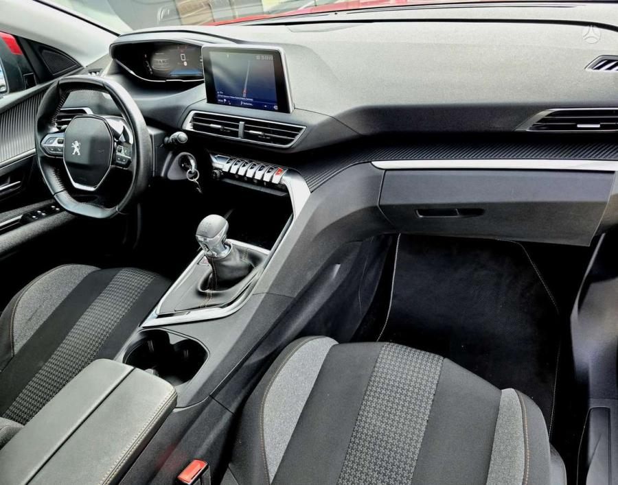 Red Peugeot 3008 2020 in Taurage, with an engine capacity of 1.50 L and mileage of 298 thousand km for 9850 €, photo 21 on AUTOMOTO.COM.LV