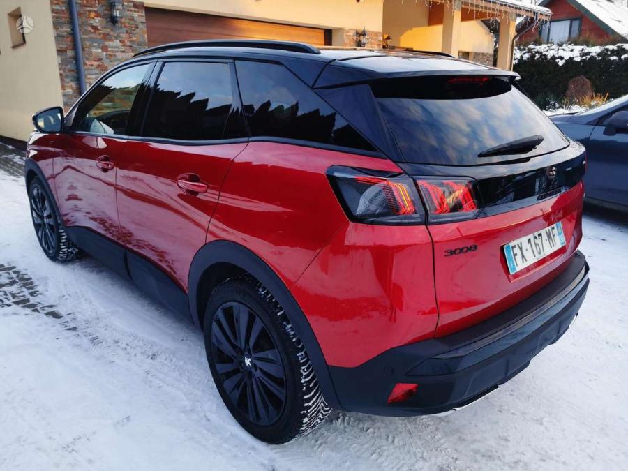 Red Peugeot 3008 2021 in Kaunas, with an engine capacity of 1.60 L and mileage of 151 thousand km for 18690 €, photo 5 on AUTOMOTO.COM.LV