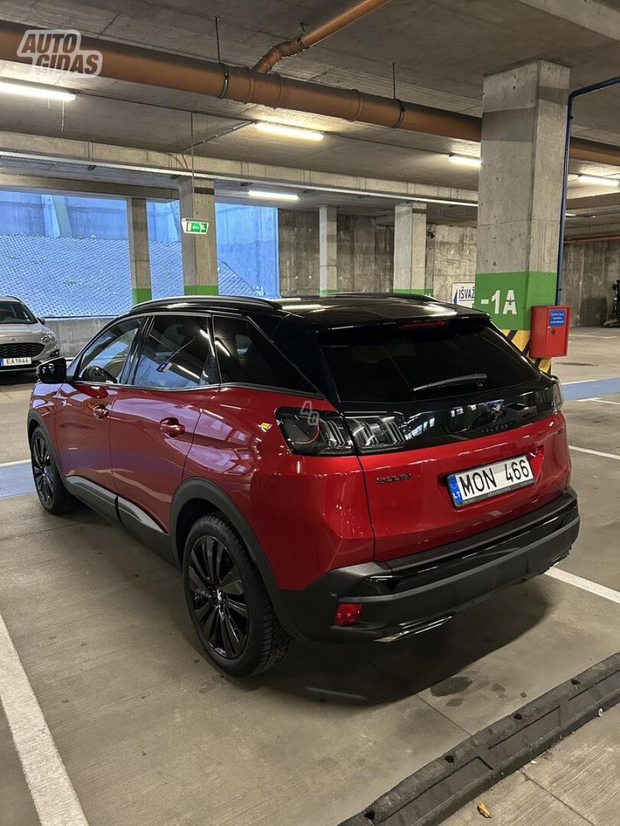 Red Peugeot 3008 2021 in Vilnius, with an engine capacity of 1.20 L and mileage of 64 thousand km for 21900 €, photo 10 on AUTOMOTO.COM.LV