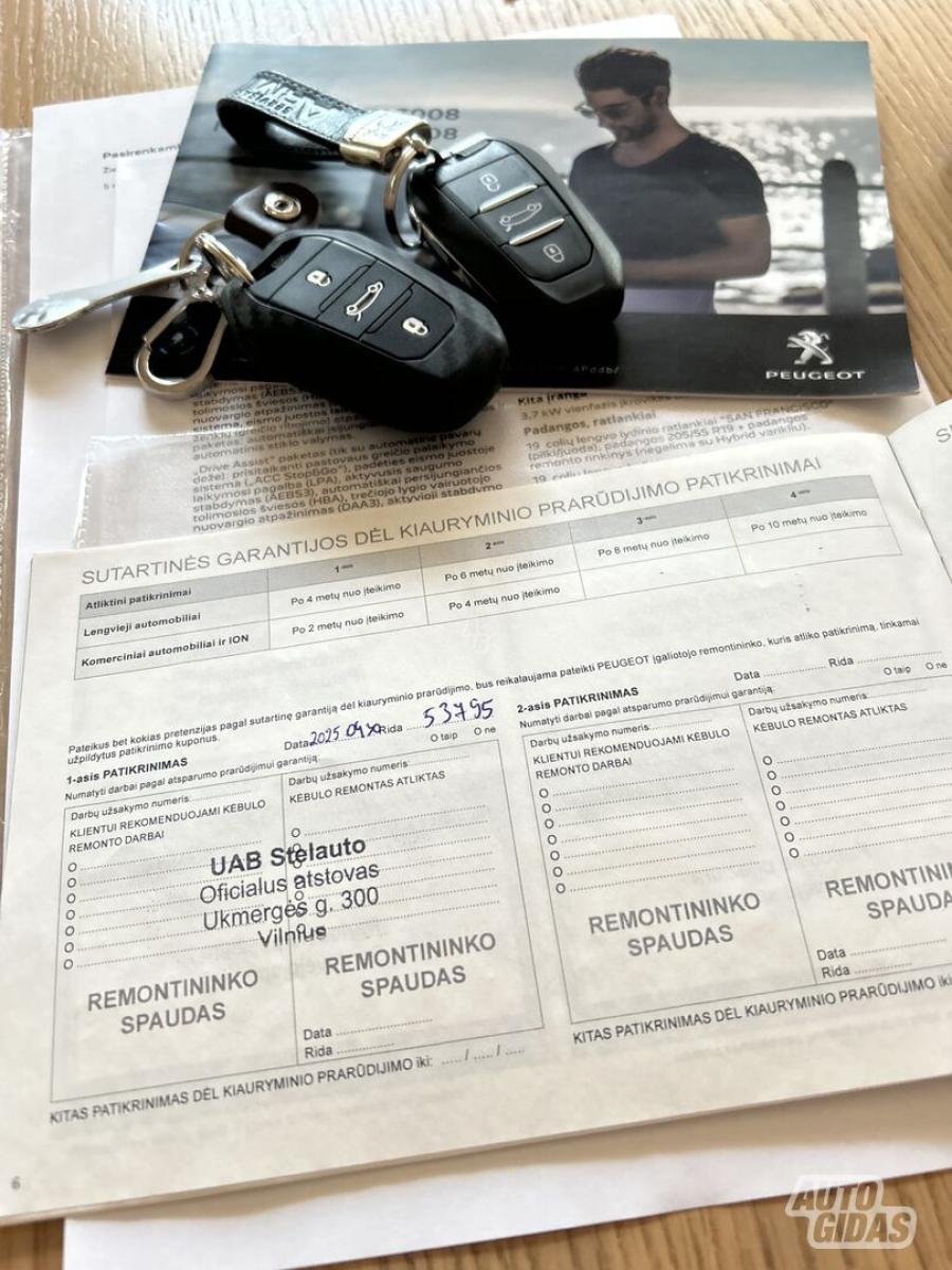 Red Peugeot 3008 2021 in Vilnius, with an engine capacity of 1.20 L and mileage of 64 thousand km for 21900 €, photo 30 on AUTOMOTO.COM.LV
