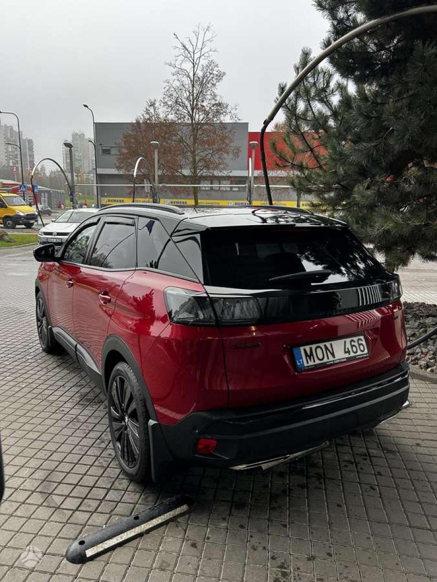 Sarkans Peugeot 3008 2021 Viļņa, ar dzinēja tilpumu 1.20 L un nobraukumu 66 tūkst. km par 19300 €, foto 7 vietnē AUTOMOTO.COM.LV