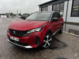 Sarkans Peugeot 3008 2021 Panevēža, ar dzinēja tilpumu 1.50 L un nobraukumu 238 tūkst. km par 11700 €, foto  vietnē AUTOMOTO.COM.LV