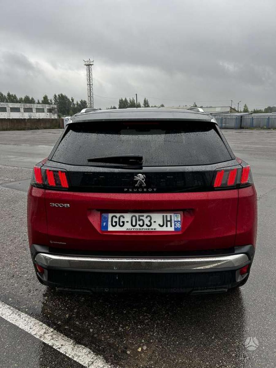 Sarkans Peugeot 3008 2021 Panevēža, ar dzinēja tilpumu 1.50 L un nobraukumu 238 tūkst. km par 11700 €, foto 7 vietnē AUTOMOTO.COM.LV