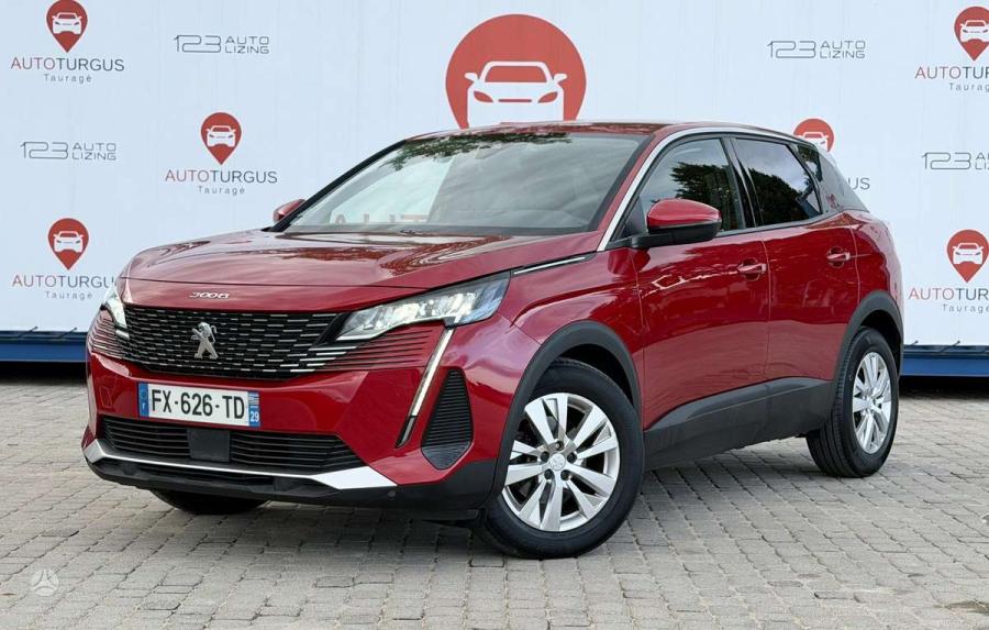 Red Peugeot 3008 2021 in Taurage, with an engine capacity of 1.50 L and mileage of 168 thousand km for 11979 €, photo 1 on AUTOMOTO.COM.LV