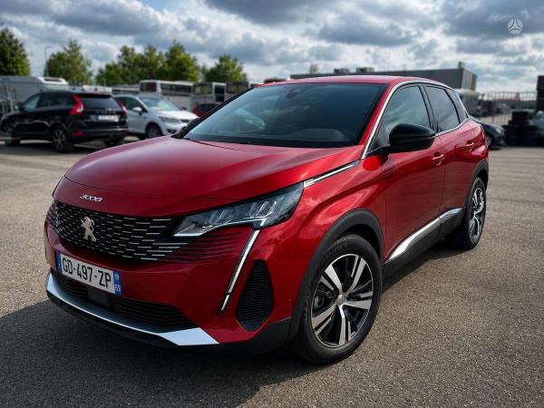Red Peugeot 3008 2022 in Marijampole, with an engine capacity of 1.50 L and mileage of 133 thousand km for 16698 €, photo 1 on AUTOMOTO.COM.LV