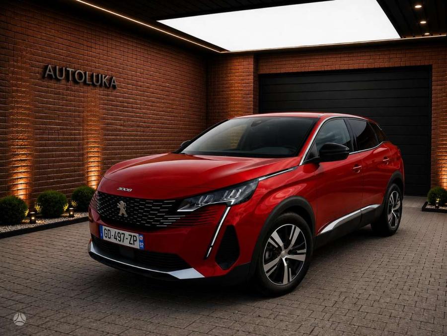 Red Peugeot 3008 2022 in Marijampole, with an engine capacity of 1.50 L and mileage of 133 thousand km for 16577 €, photo 1 on AUTOMOTO.COM.LV