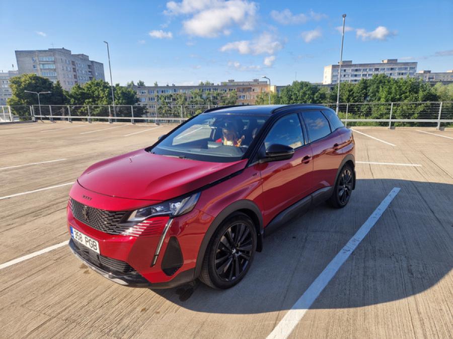 Sarkans Peugeot 3008 2022 Narva, ar dzinēja tilpumu 1.50 L un nobraukumu 77 tūkst. km par 22000 €, foto 3 vietnē AUTOMOTO.COM.LV