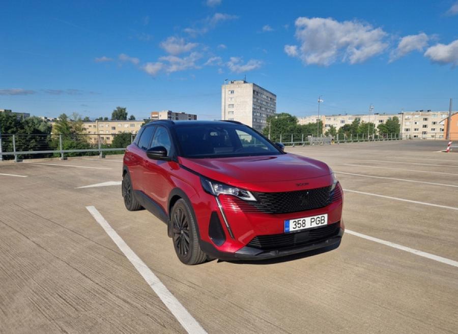 Sarkans Peugeot 3008 2022 Narva, ar dzinēja tilpumu 1.50 L un nobraukumu 77 tūkst. km par 22000 €, foto 8 vietnē AUTOMOTO.COM.LV