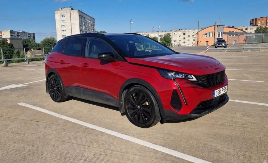 Sarkans Peugeot 3008 2022 Narva, ar dzinēja tilpumu 1.50 L un nobraukumu 77 tūkst. km par 22000 €, foto 21 vietnē AUTOMOTO.COM.LV