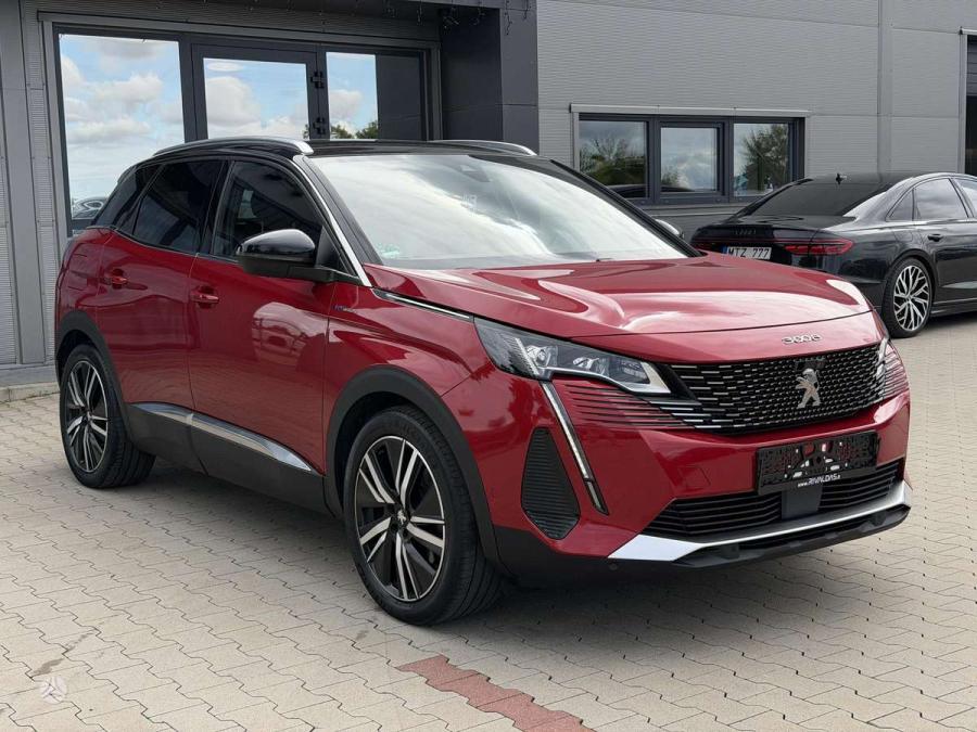 Sarkans Peugeot 3008 2022 Šauļi, ar dzinēja tilpumu 1.60 L un nobraukumu 152 tūkst. km par 21990 €, foto 3 vietnē AUTOMOTO.COM.LV