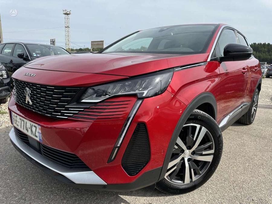 Red Peugeot 3008 2022 in Vilnius, with an engine capacity of 1.50 L and mileage of 177 thousand km for 13914 €, photo 1 on AUTOMOTO.COM.LV