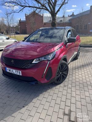 Sarkans Peugeot 3008 2023 Plungė, ar dzinēja tilpumu 1.20 L un nobraukumu 77 tūkst. km par 24900 €, foto  vietnē AUTOMOTO.COM.LV