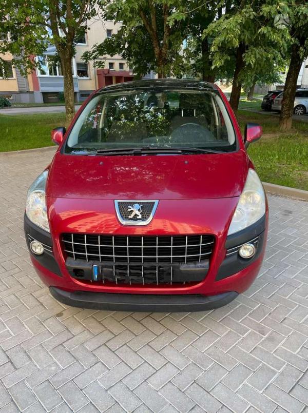 Sarkans Peugeot 3008 2009 Kauņa, ar dzinēja tilpumu 1.56 L un nobraukumu 346 tūkst. km par 3300 €, foto 2 vietnē AUTOMOTO.COM.LV