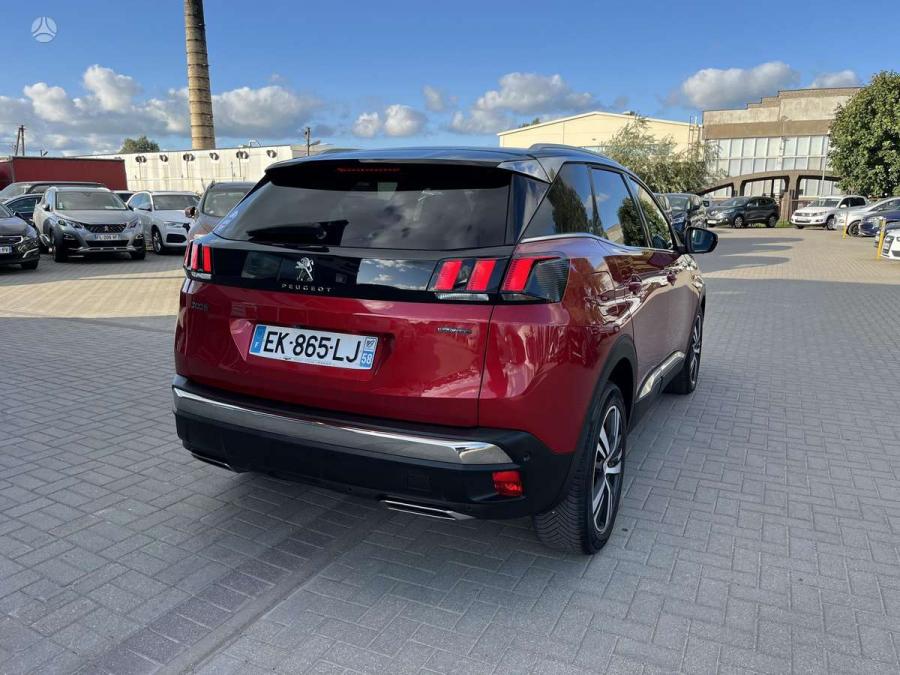 Sarkans Peugeot 3008 2017 Tauragė, ar dzinēja tilpumu 1.20 L un nobraukumu 210 tūkst. km par 8200 €, foto 5 vietnē AUTOMOTO.COM.LV